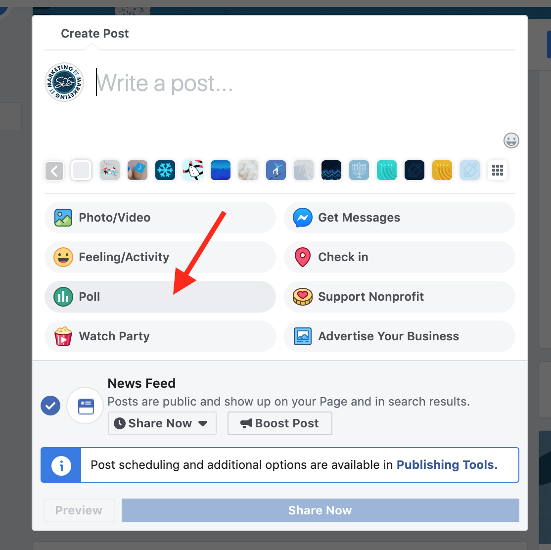 How to Post a Poll on Facebook & Instagram Stories - Marketing by SOS